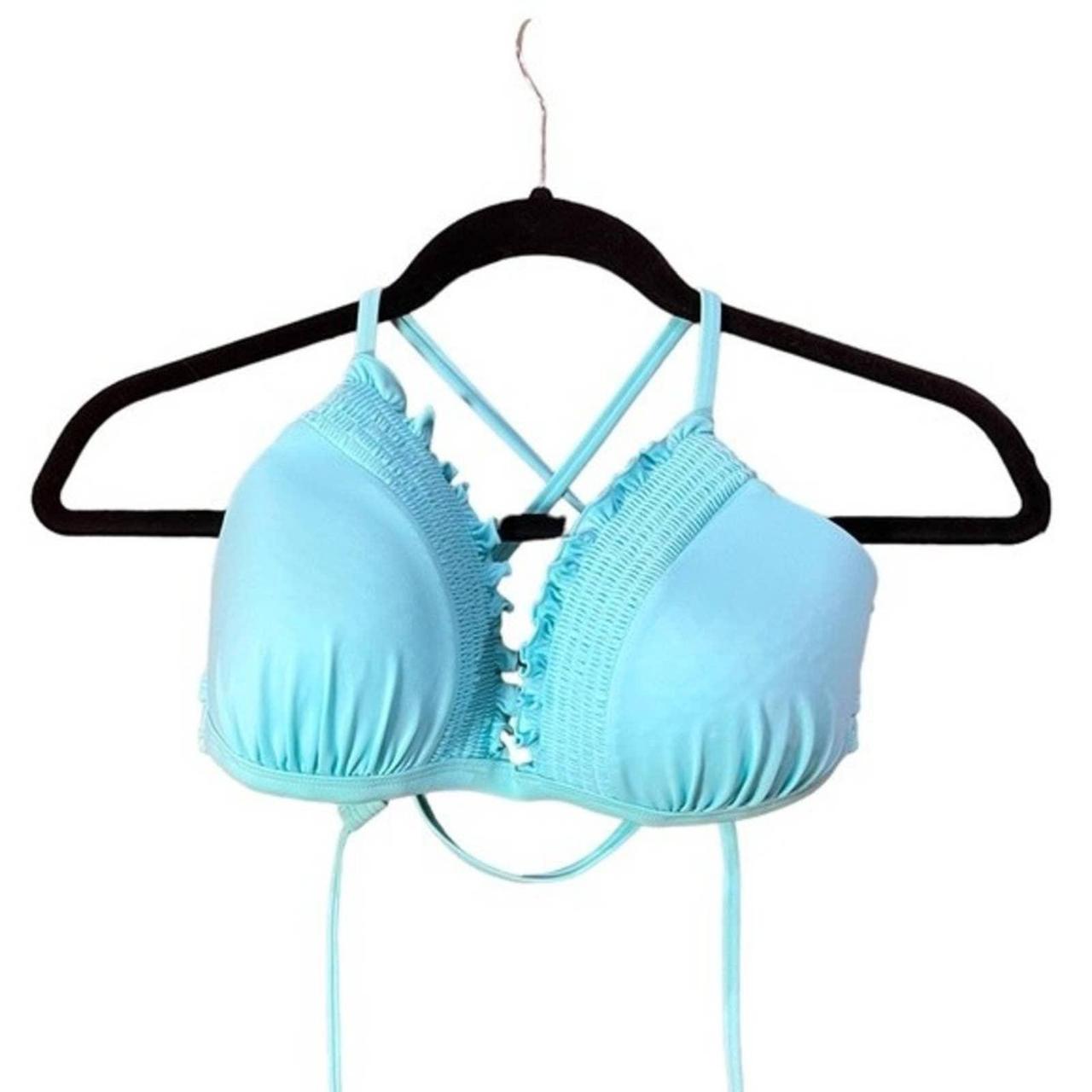 Salt + Cove Women's Blue Bikini-and-tankini-tops | Depop