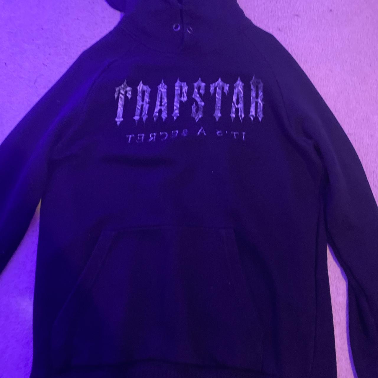 Black trapstar jumper brand new without tags never... - Depop