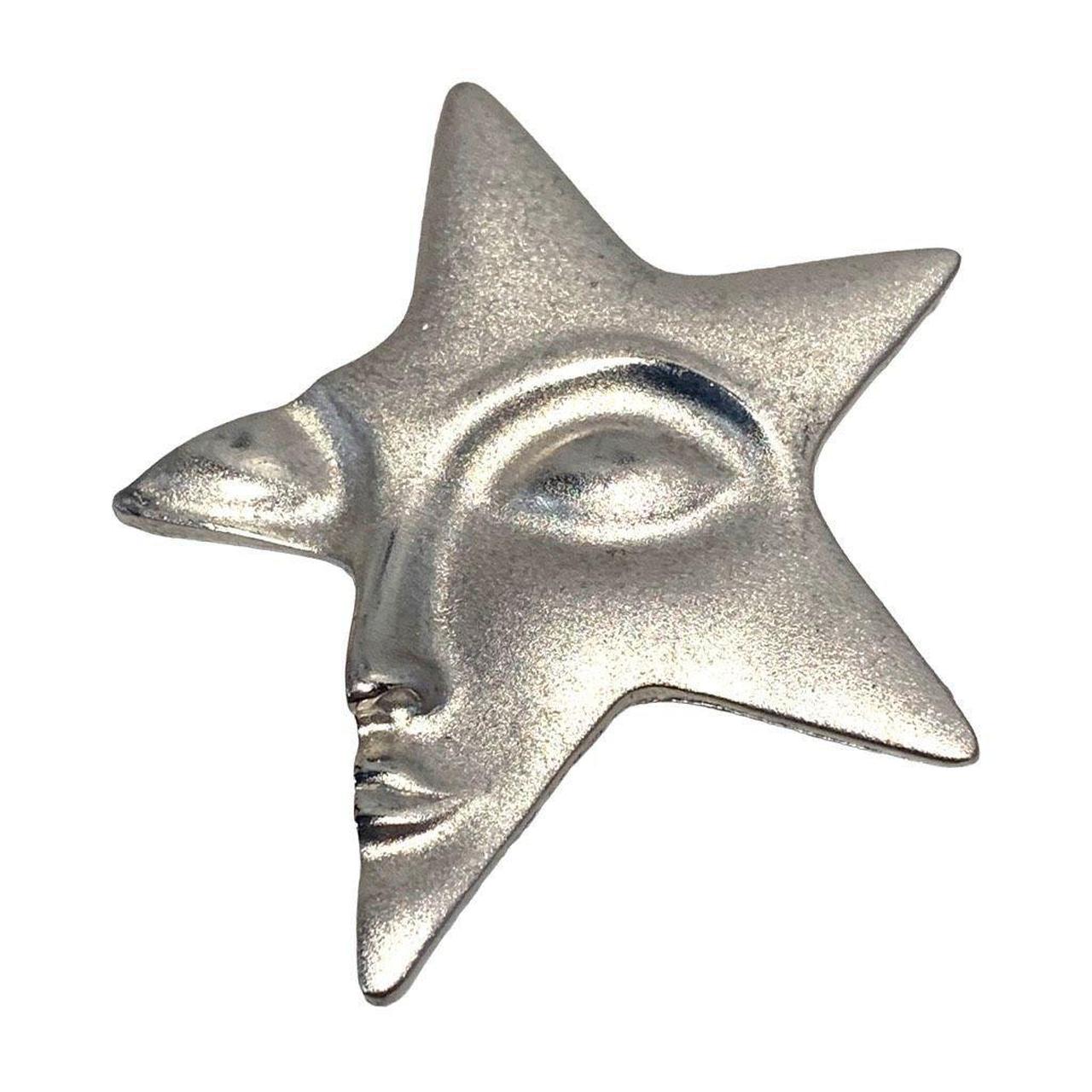 Vintage Art Deco MCM Star Shaped Feminine Face... - Depop
