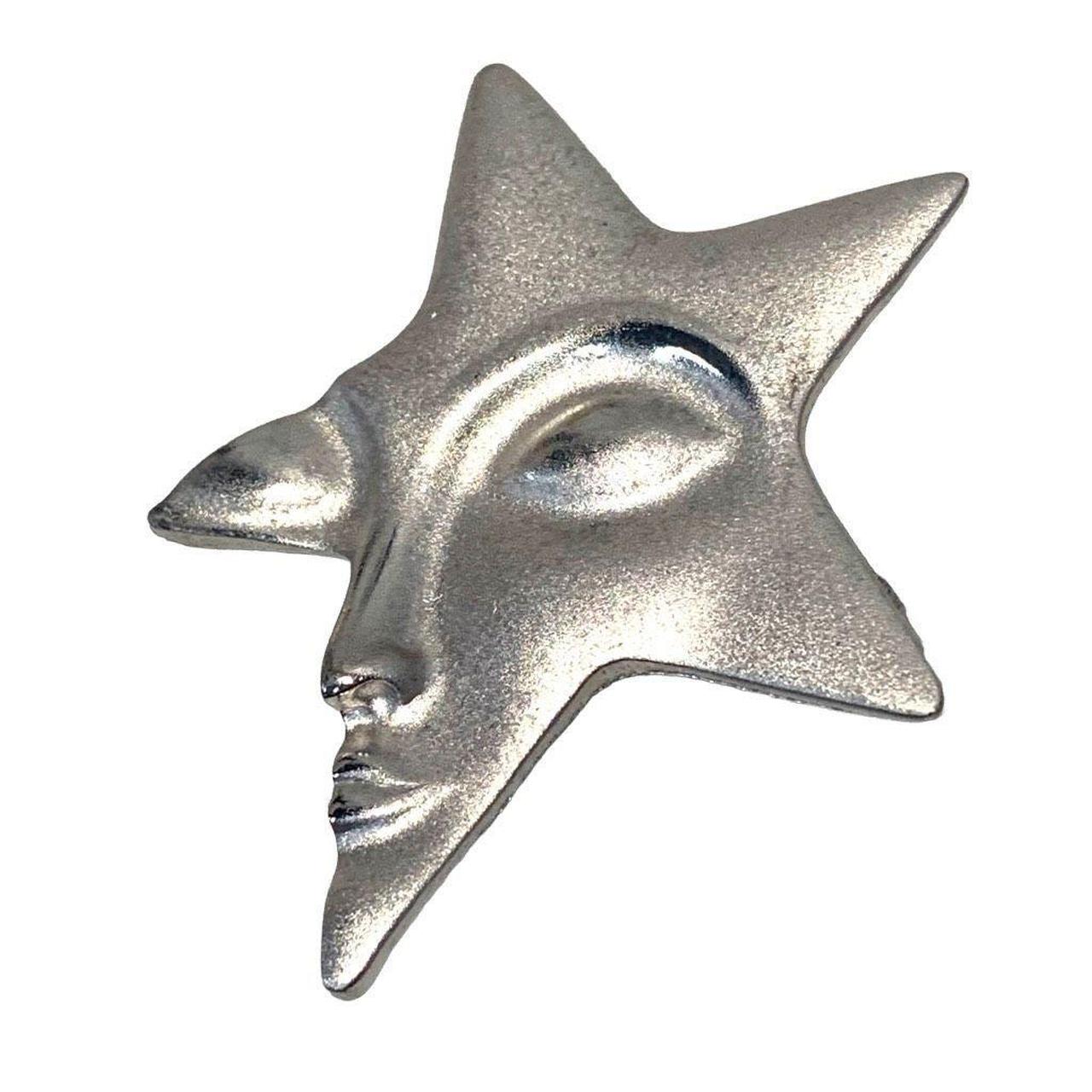 Vintage Art Deco MCM Star Shaped Feminine Face... - Depop