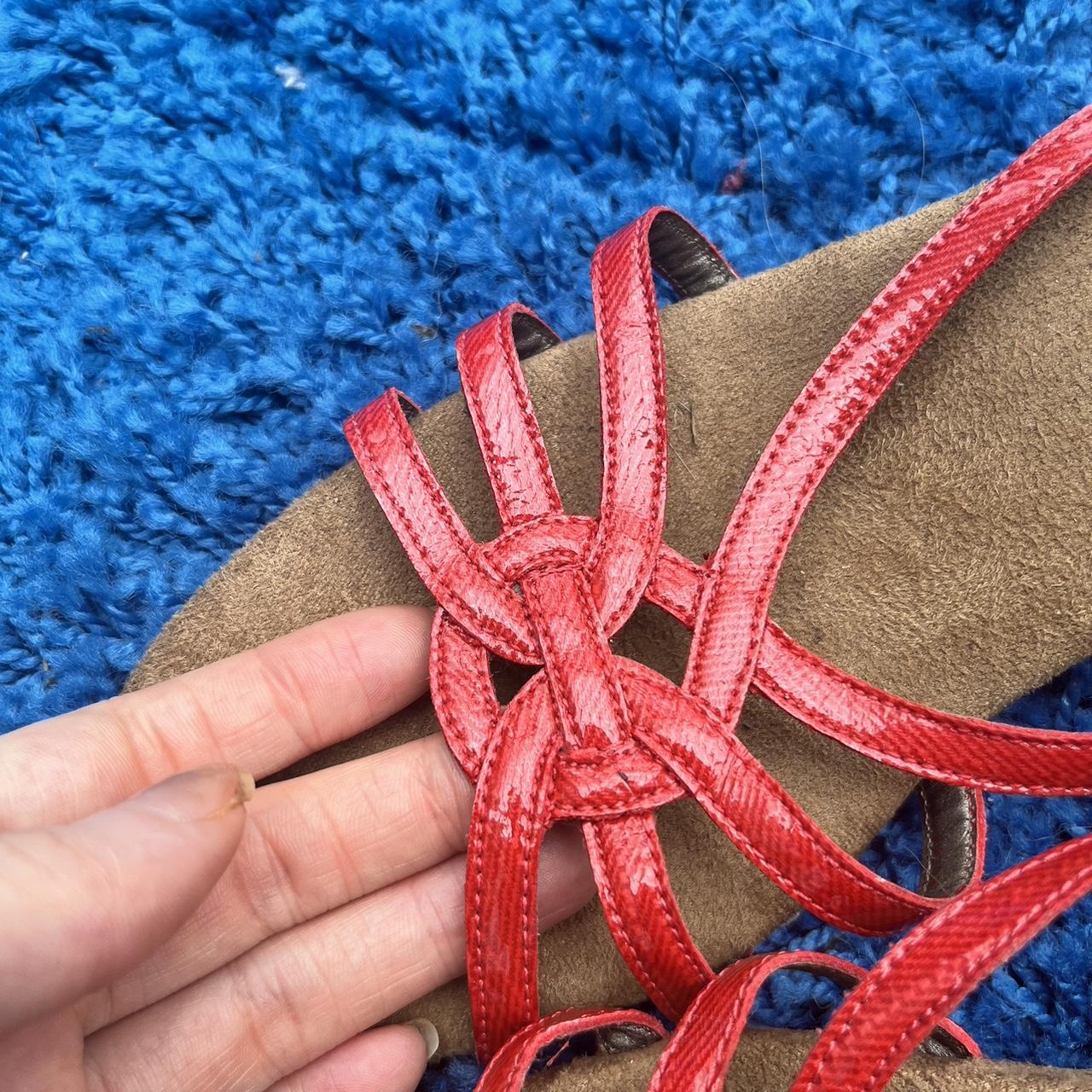 Red Sandal These cute red sandals are from a brand... - Depop