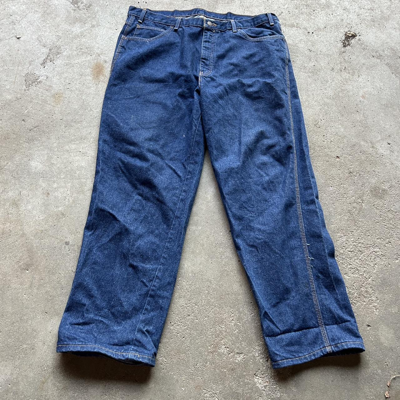 thrifted fireproof workwear pants, a little bit of... | Depop