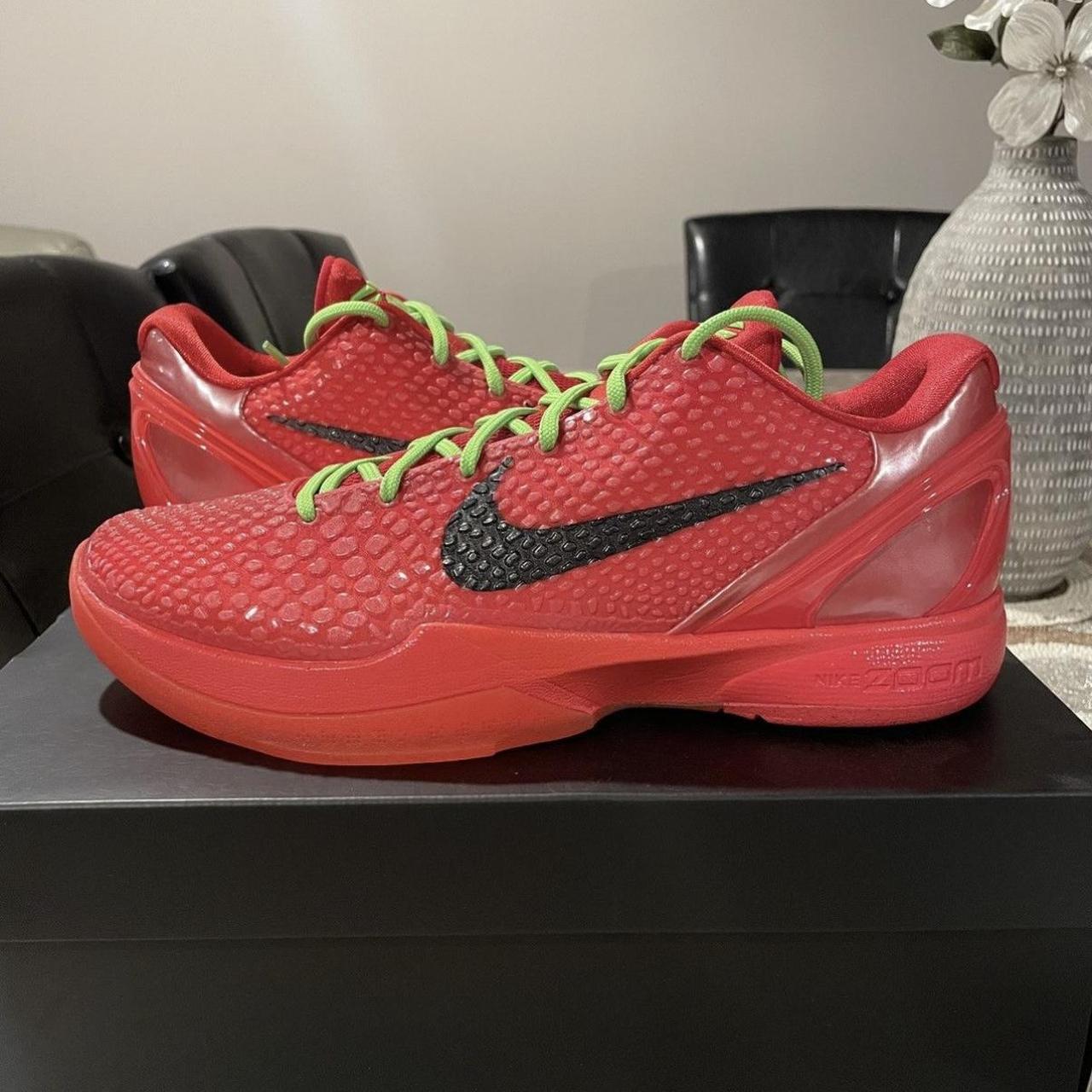 Nike Kobe 6 Protro red and green trainers—- - Depop