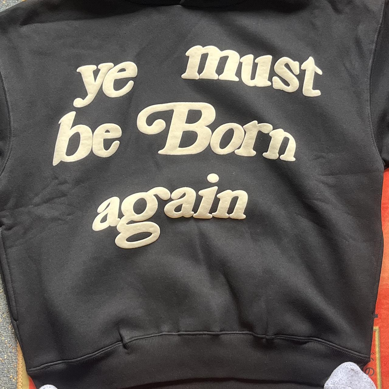 ‘ye must be Born again’ hoodie - cropped - it... - Depop