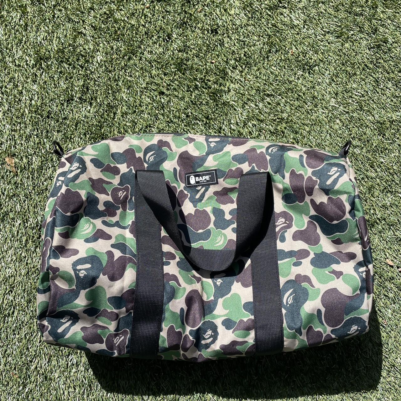 Authentic Bape Duffel Bag Comes with shoulder strap... - Depop