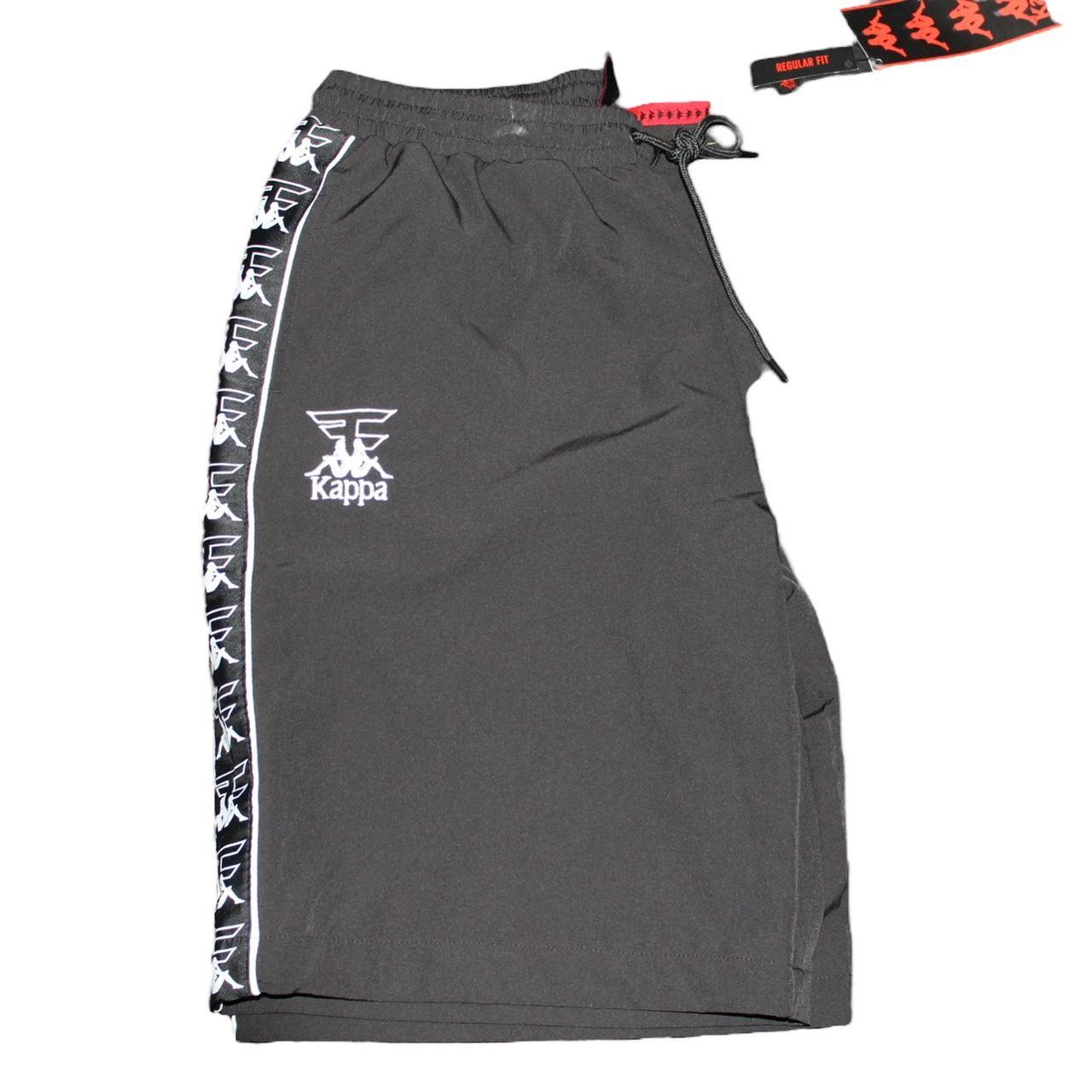 Black Kappa Shorts With Tags 2XL - Depop