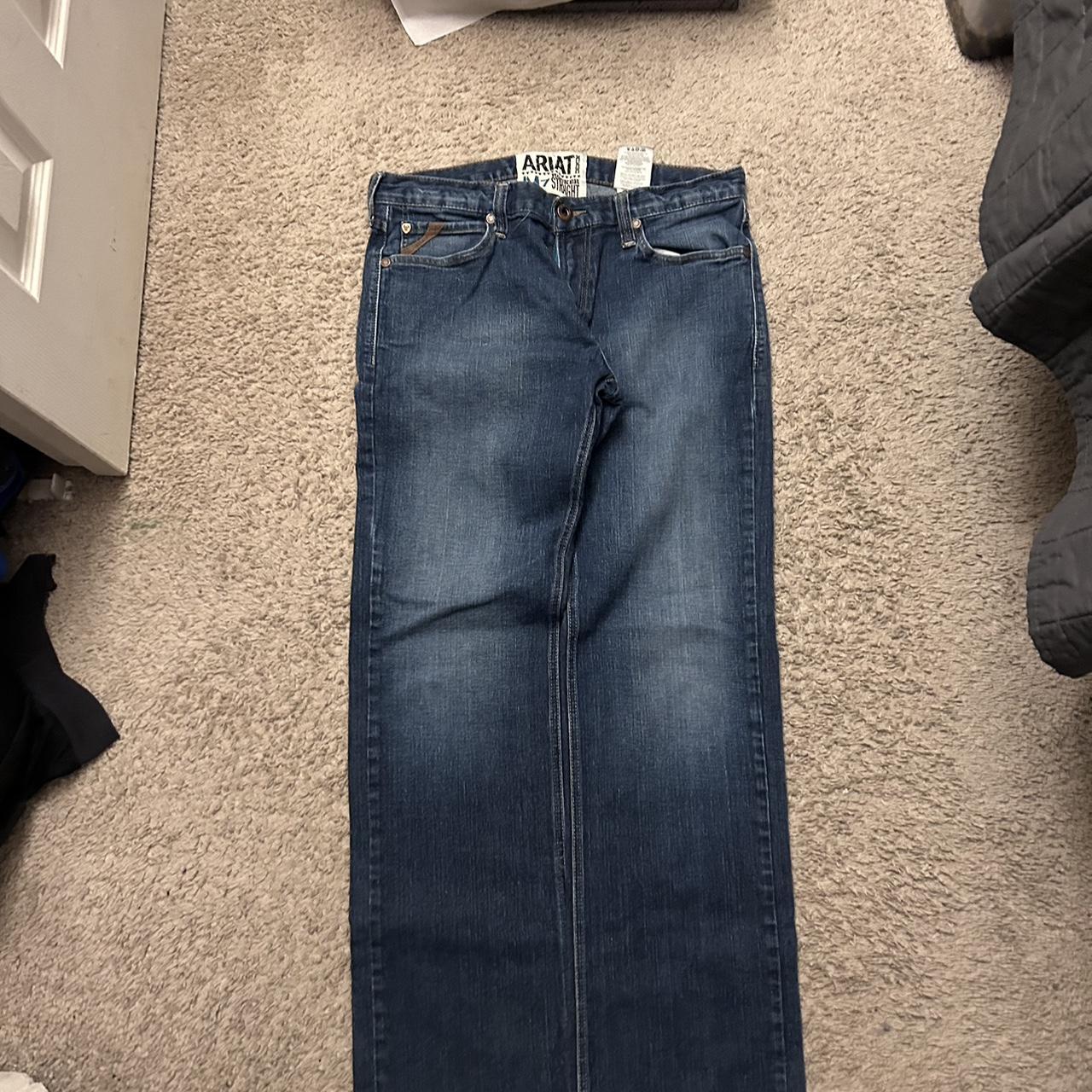 straight leg ariat denim 34/34 - Depop