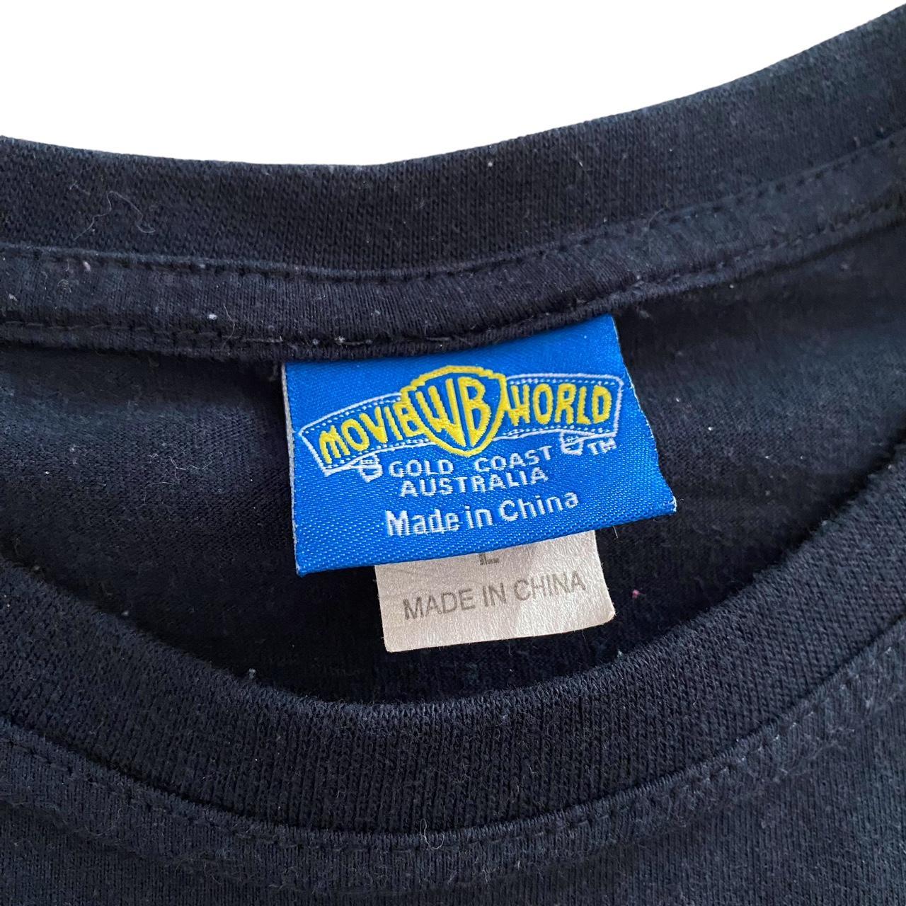 Warner Bros. Men's Navy and Blue T-shirt | Depop