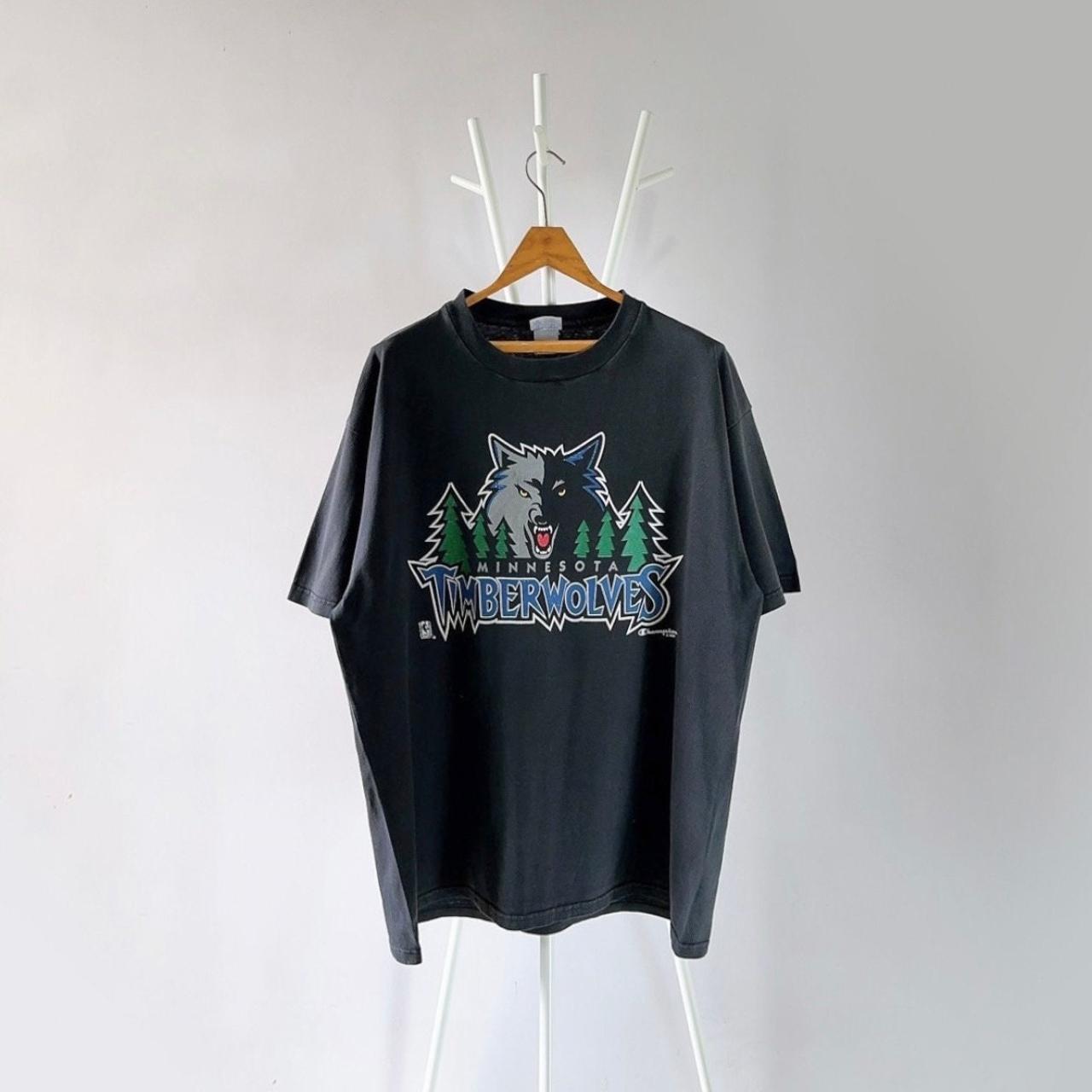 REMAKE Minnesota Timberwolves Wolf Pack Retro NBA... | Depop