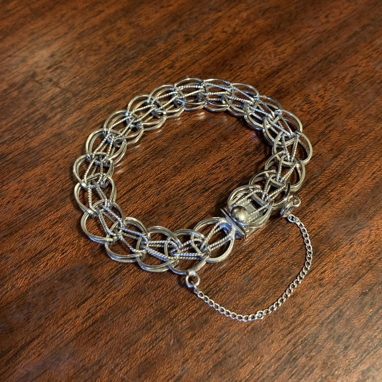 Woven Byzantine Chain Link JB Sterling Silver 925... - Depop