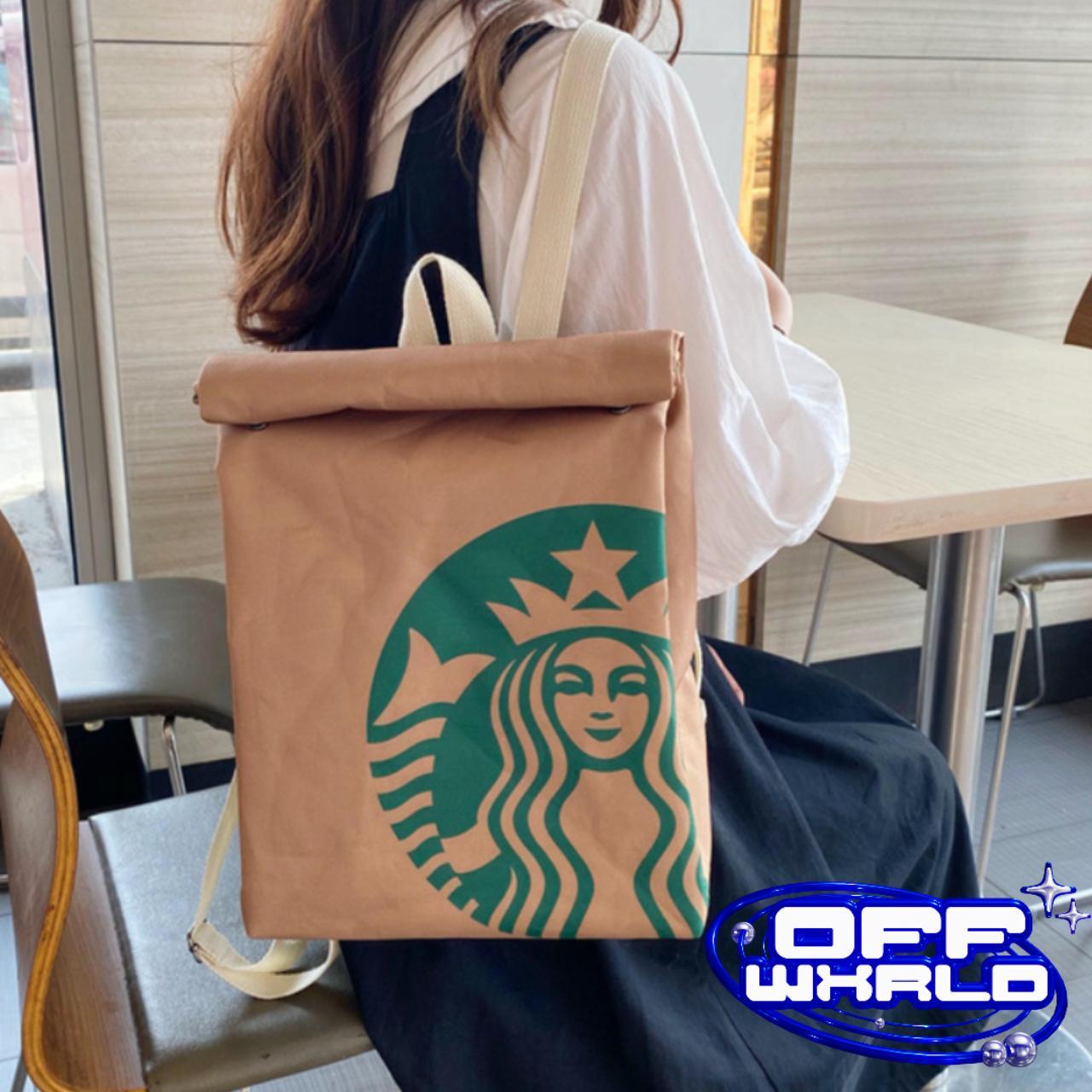 Starbucks Streetwear Vintage Y2k BackPack "BACK TO... - Depop