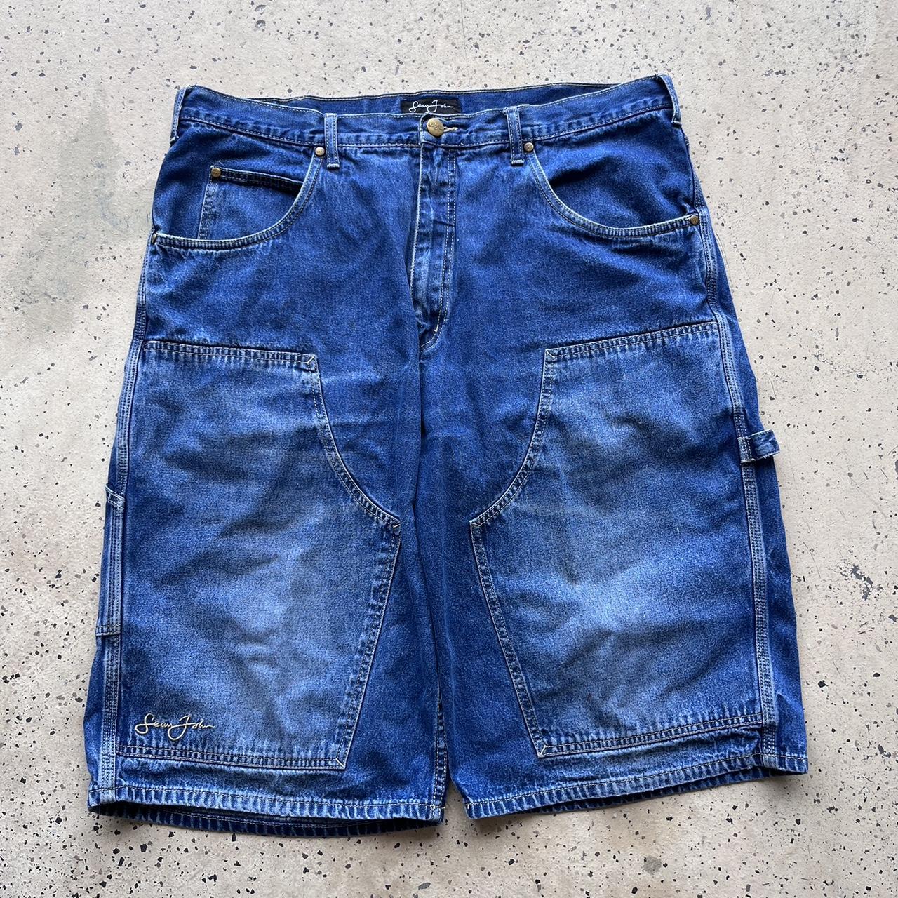 Sean John Double Knee jorts Size 38 Y2k - Depop