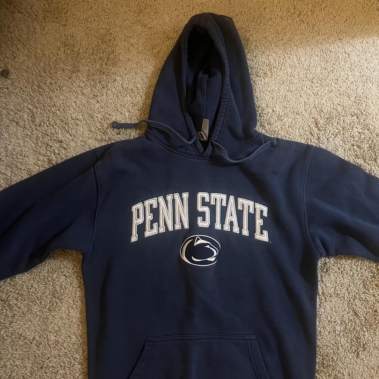 Penn State college hoodie Embroidered patching minor... - Depop