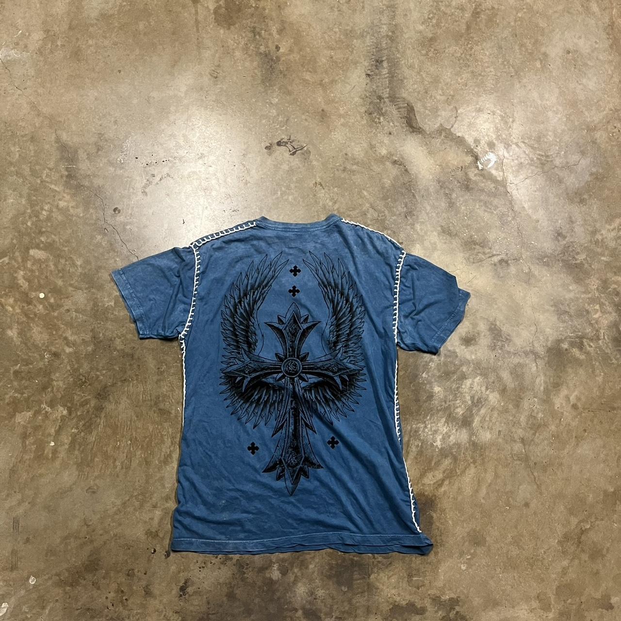 Raw State Affliction Style Tee - Depop