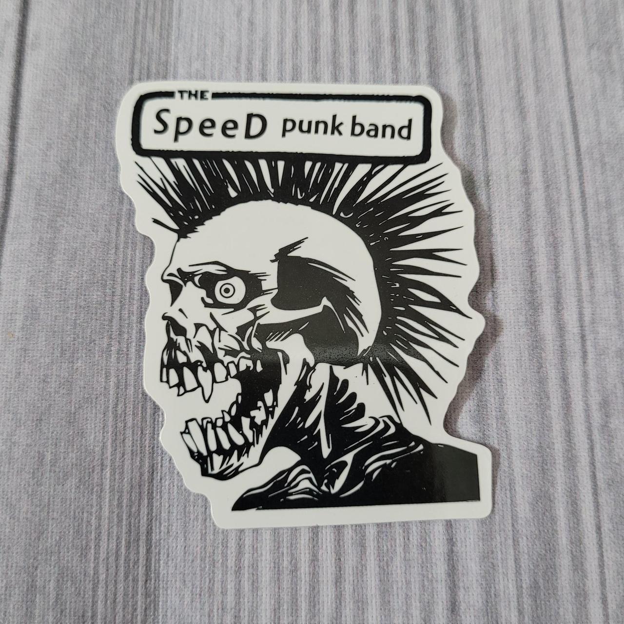 2.25" x 3" sticker of The Speed Punk Band Sticker... - Depop