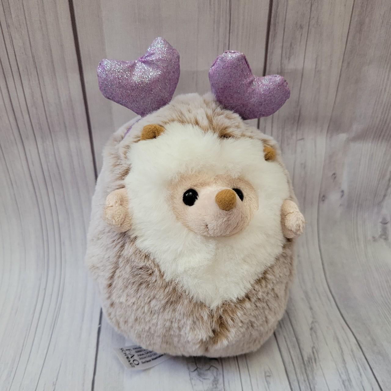 FAO Schwarz Hedgehog with PURPLE Heart Boppers 6"... - Depop