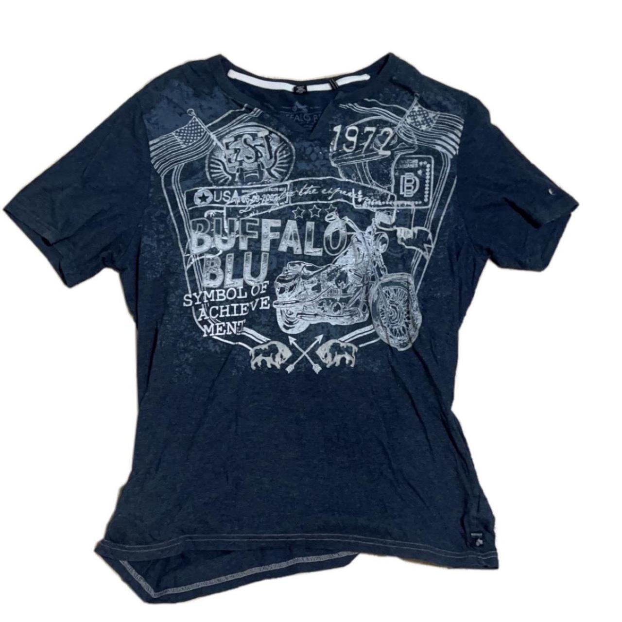 David Blu Tee #baggy #grudge #emo #2000s #skater - Depop