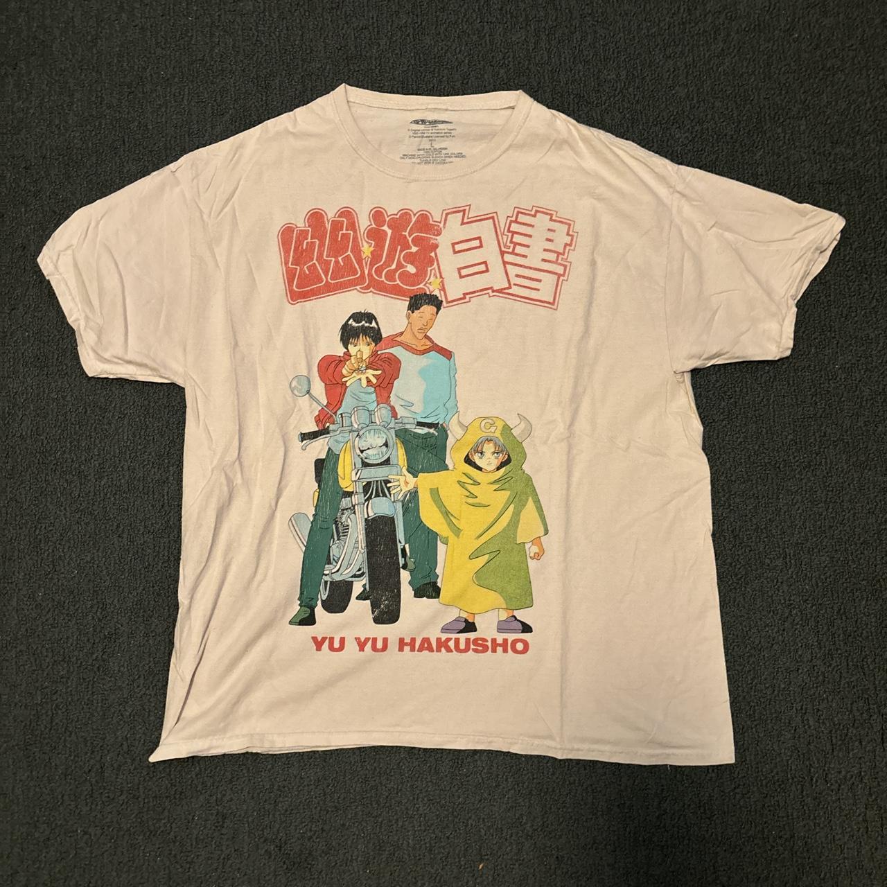 yu yu hakusho shirt worn 2x L #anime #yuyuhakusho... - Depop