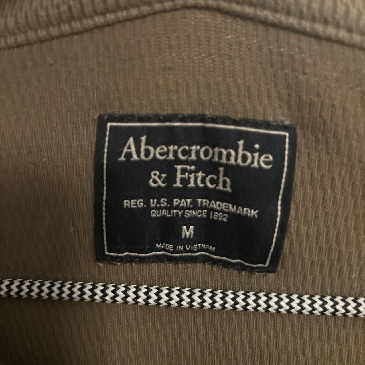 green abercrombie & fitch long sleeve waffle... - Depop