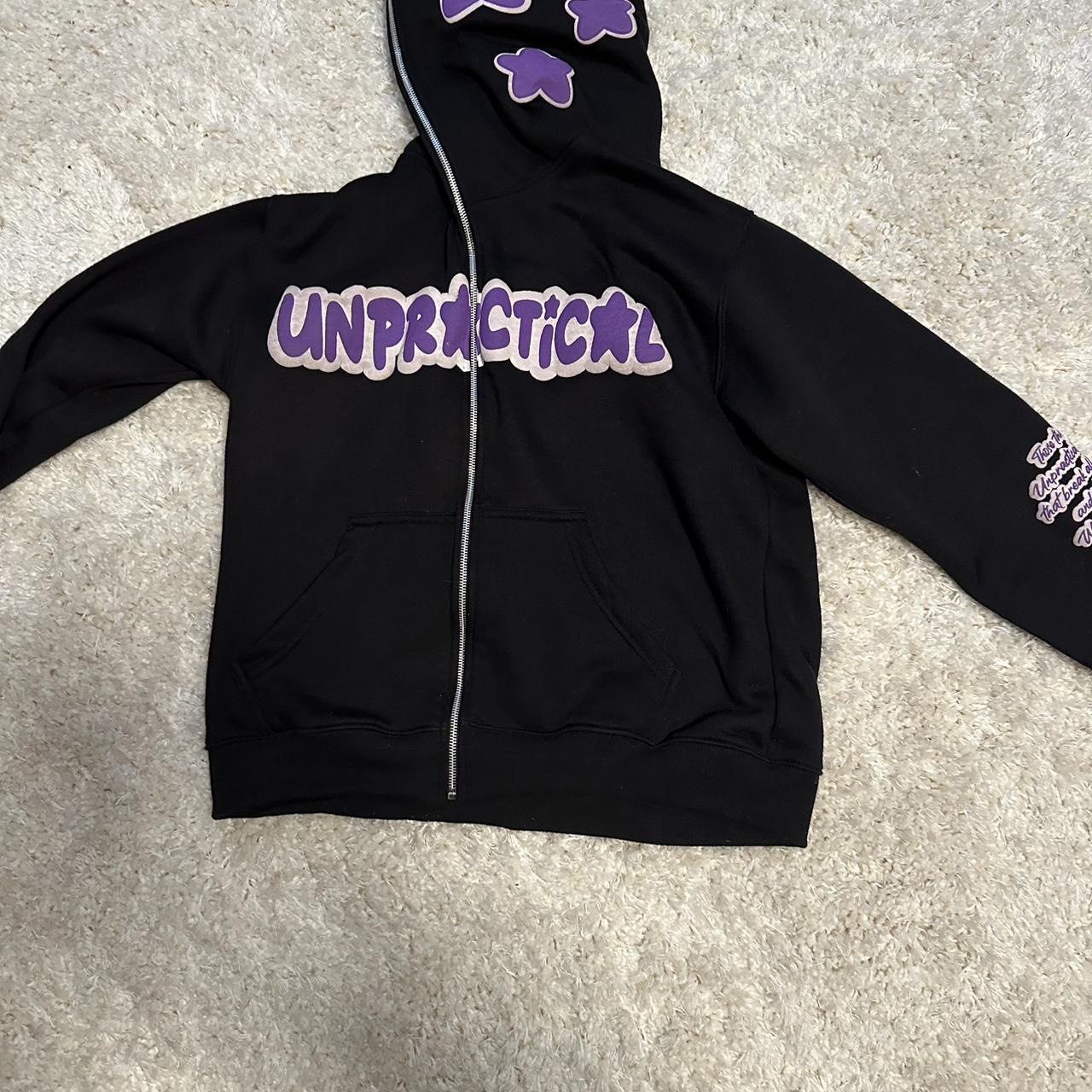 unpractical full zip hoodie size medium basically... - Depop