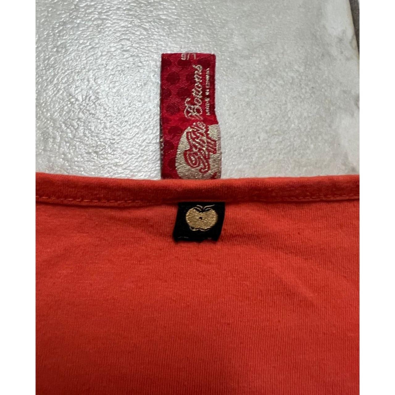 vintage y2k Apple Bottoms v neck top