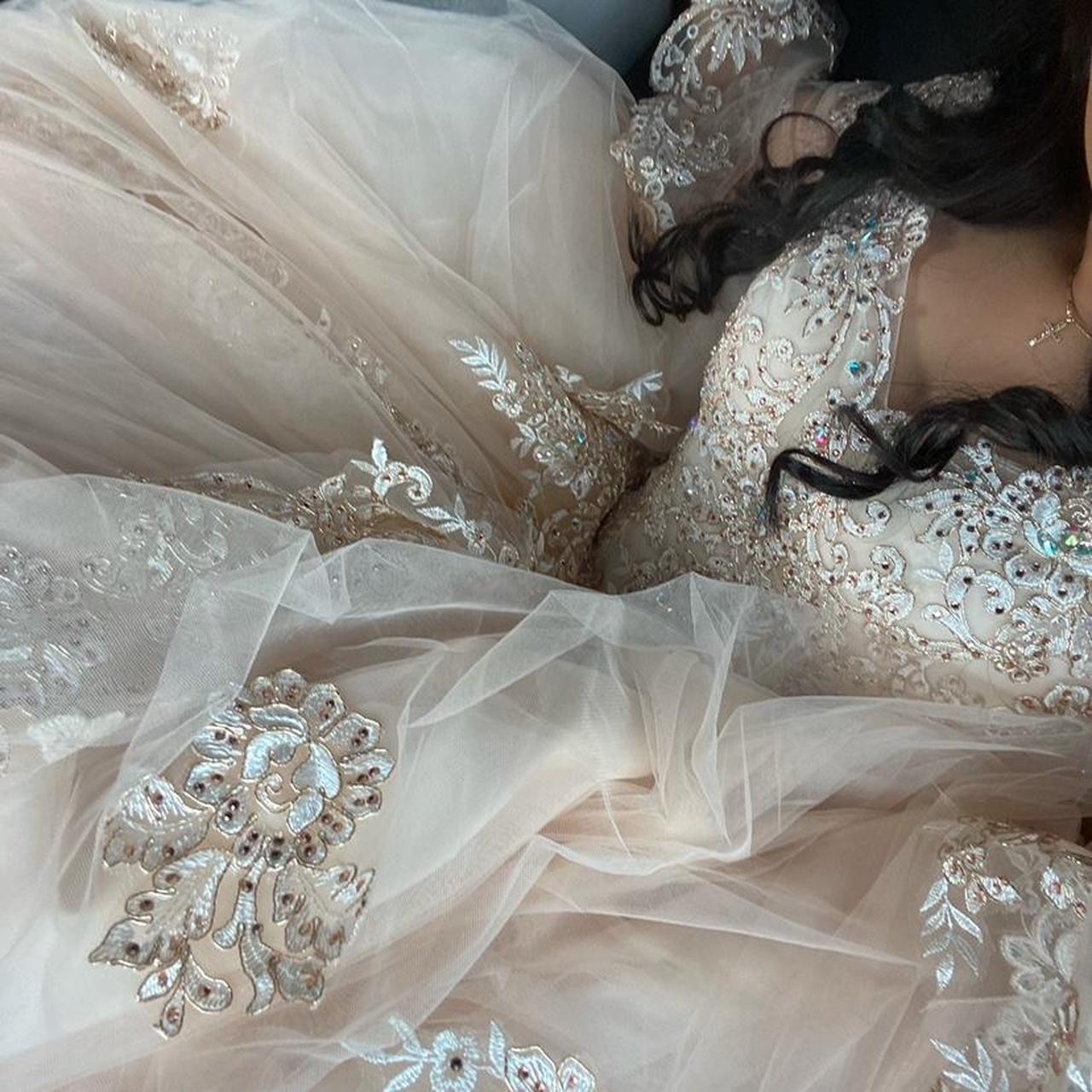 Champagne Quince Dress From Leonia Lee Pretty much... - Depop