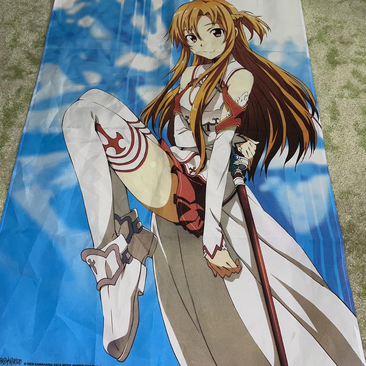 Licensed SAO Asuna cloth poster/wall scroll Small... - Depop