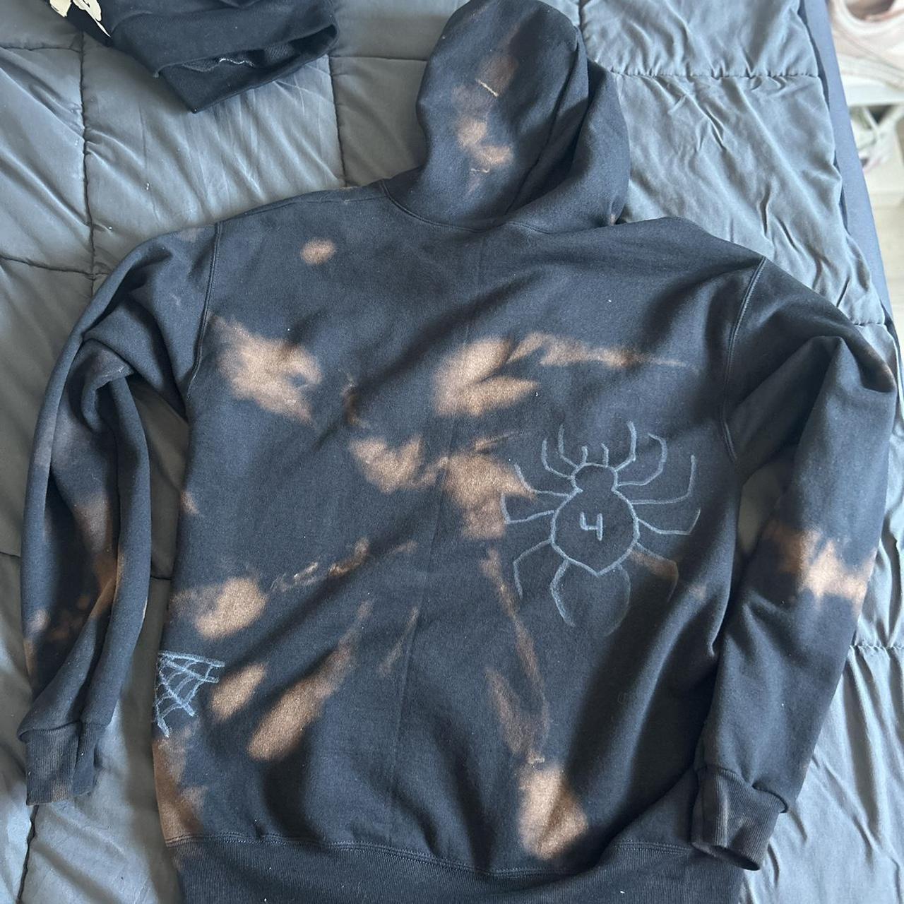 custom bleach spider jacket size M - Depop