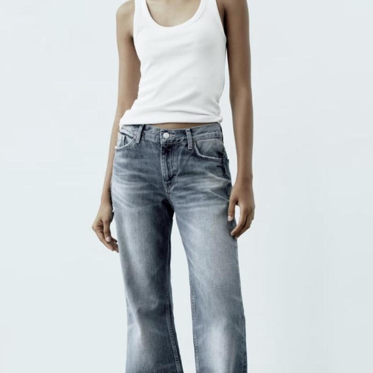 Zara mid rise flared jeans Brand new with tags Size 4 - Depop