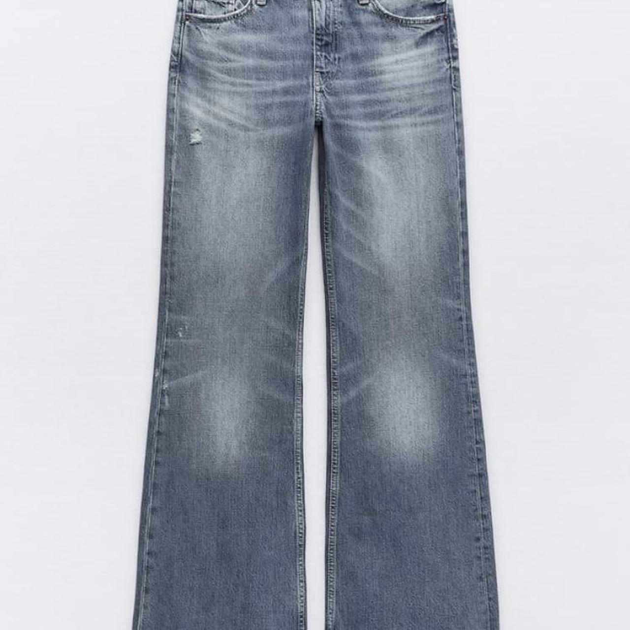 Zara mid rise flared jeans Brand new with tags Size 4 - Depop