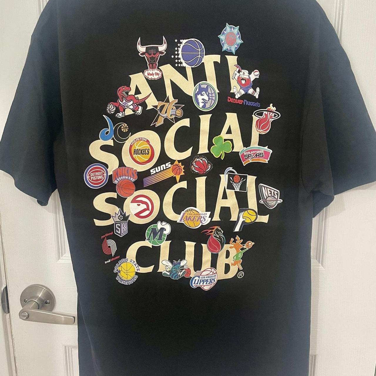 ASSC x NBA Logo Collage T-Shirt ASSC x Mitchell &... - Depop