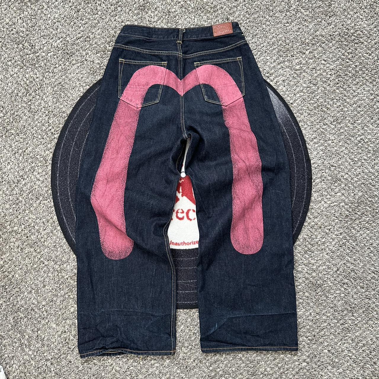 evisu baggy jeans comes with bag and tags DO NOT BUY... - Depop