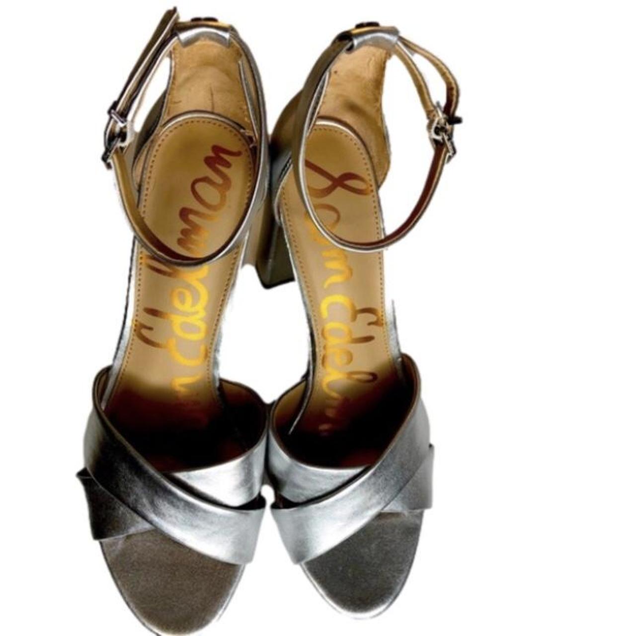 Sam Edelman Yancy Block Heel Crossover Sandal NWOT.... | Depop