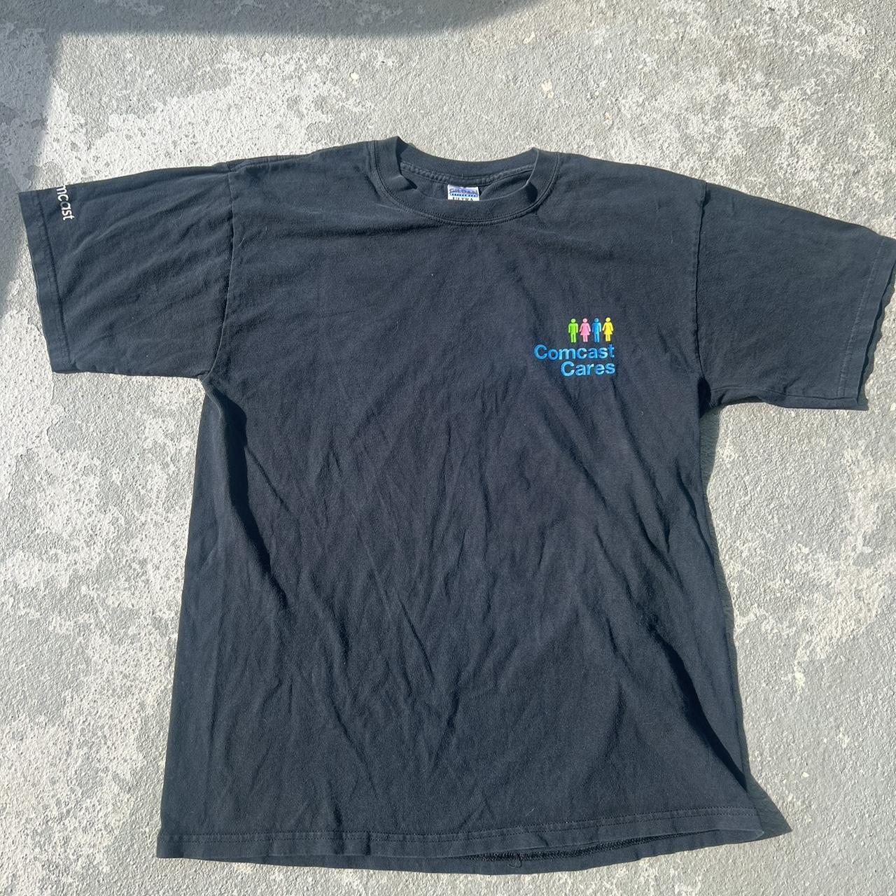 Vintage Comcast cares tee Good condition Cool... - Depop