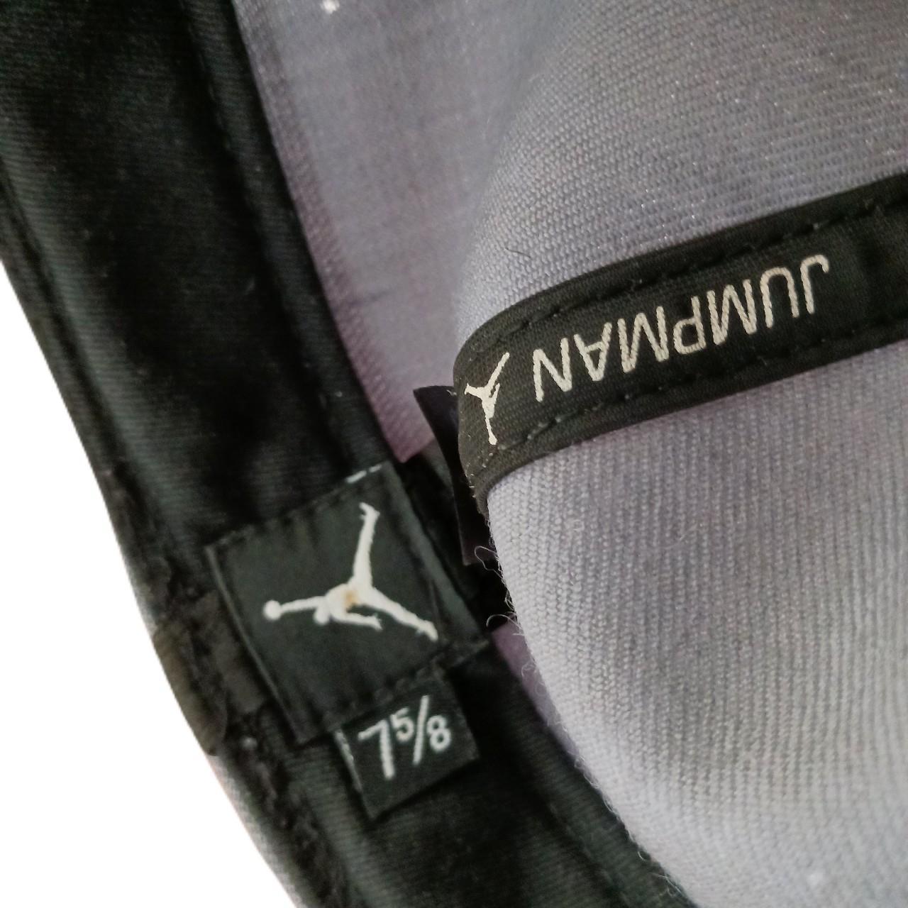 JORDAN Brand Jumpman Round Fitted Grey Cap Please... - Depop