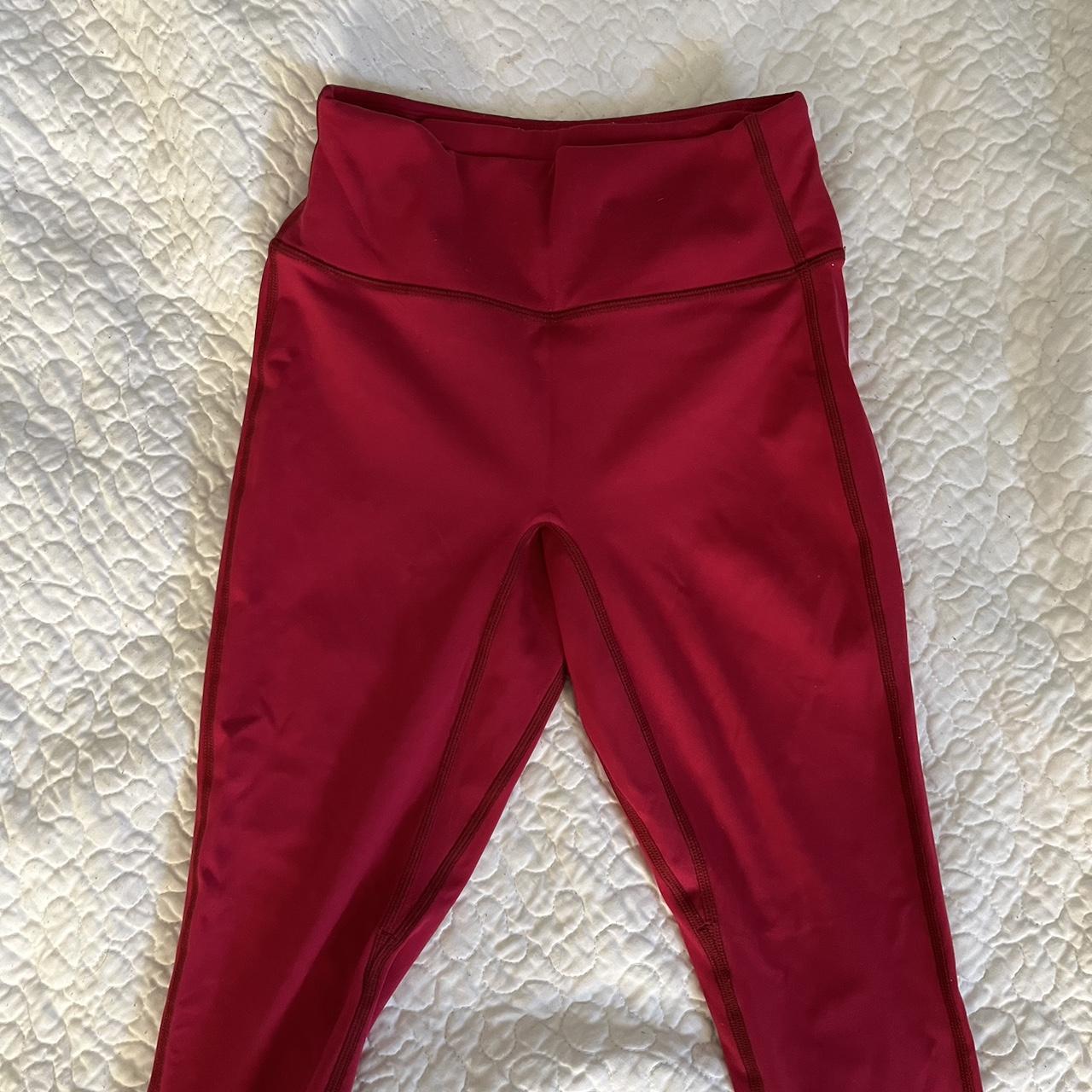 Fabletics Motion 365 Red Leggings Only worn twice! XXS - Depop