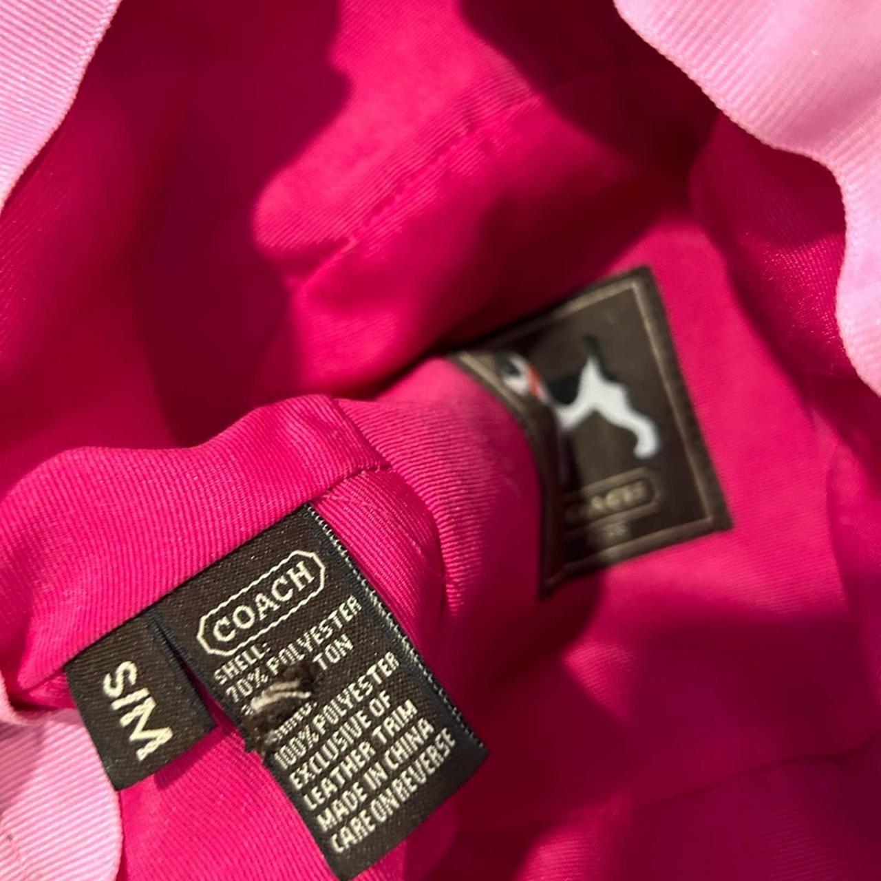 Coach Cream and Pink Hat | Depop