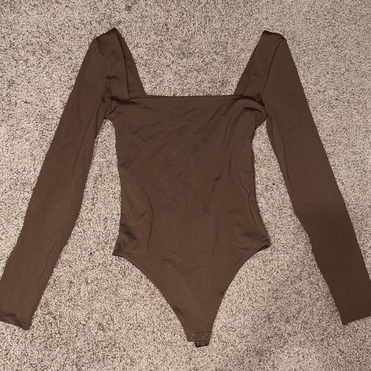 Aritzia Women's Brown Bodysuit | Depop