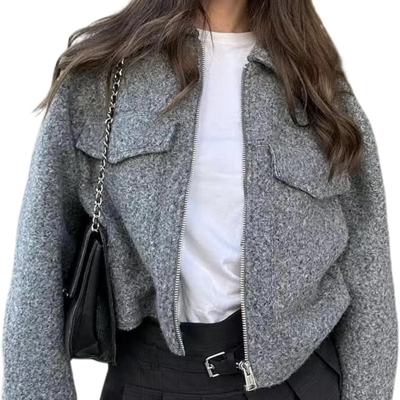 Boucle jacket Zara viral jacket DUPE Purchased in... - Depop