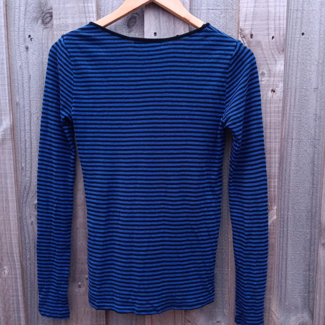 Morrison Merino Stripe Round Neck Top - Size 2 - RRP... - Depop
