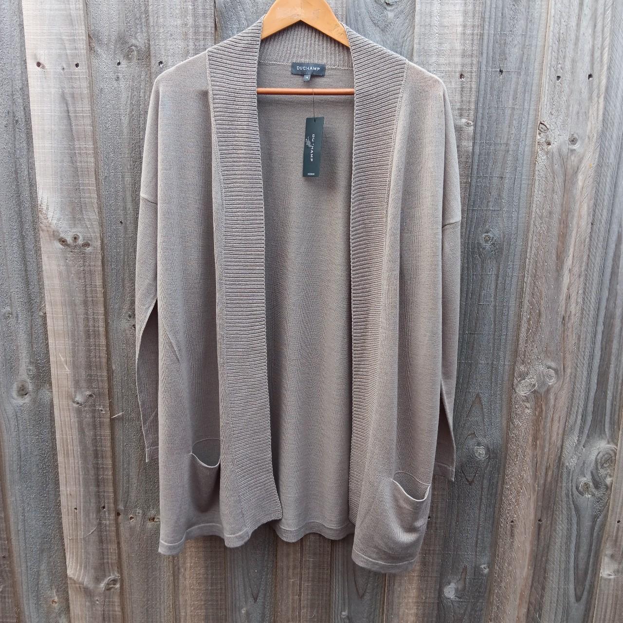 Duchamp Cardigan - Mushroom- Size 14 - BNWT - RRP... | Depop