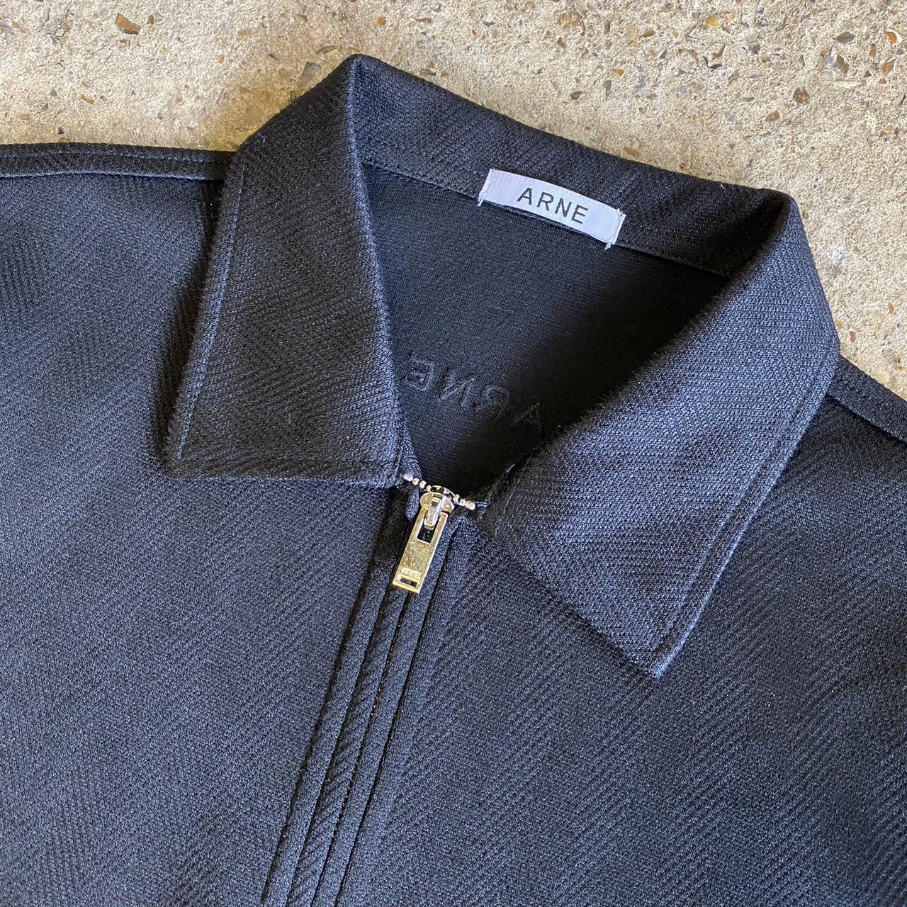 ARNE Quarter Zip Size Small Black Long sleeve 10/10... - Depop