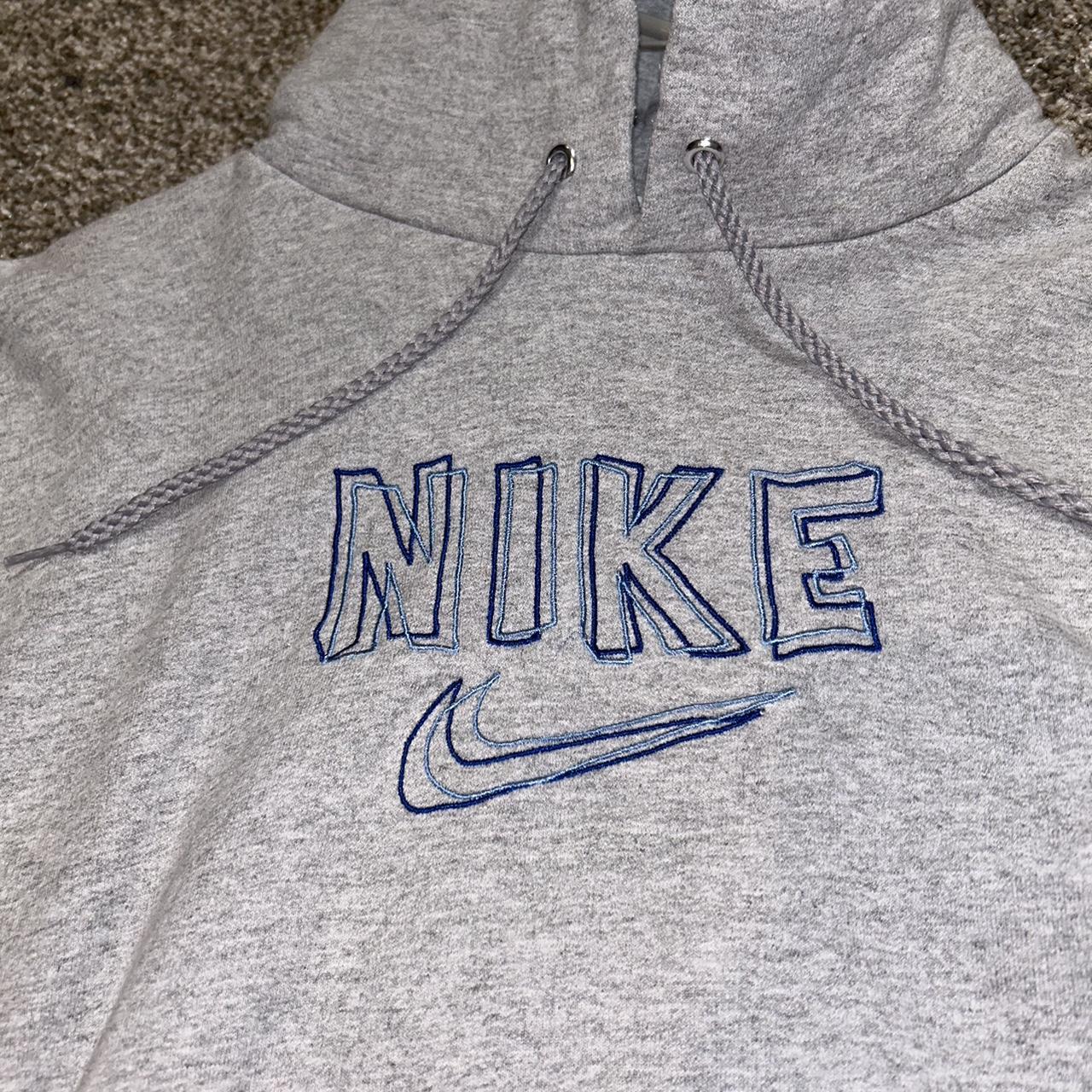 Custom stitched Nike logo hoodie, ON A HANES BRAND... - Depop