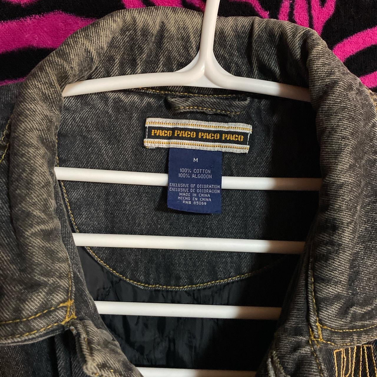 Vintage y2k Paco Jeans denim jacket washed gray... - Depop