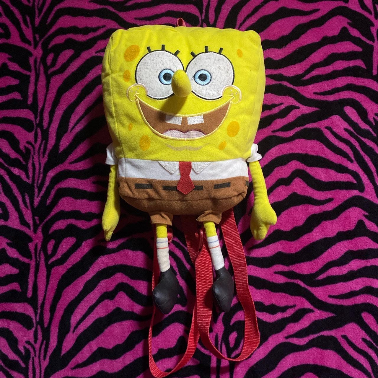 SpongeBob plush backpack Good condition no flaws... - Depop