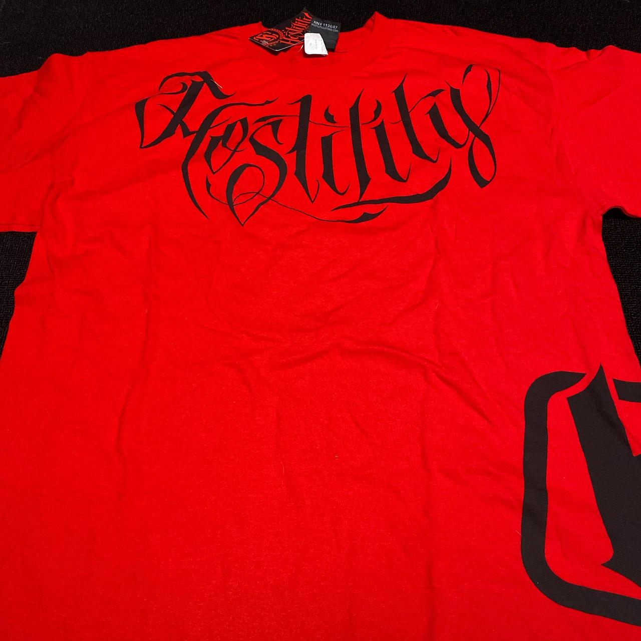 Y2k grunge Deadstock hostility logo shirt Good... | Depop