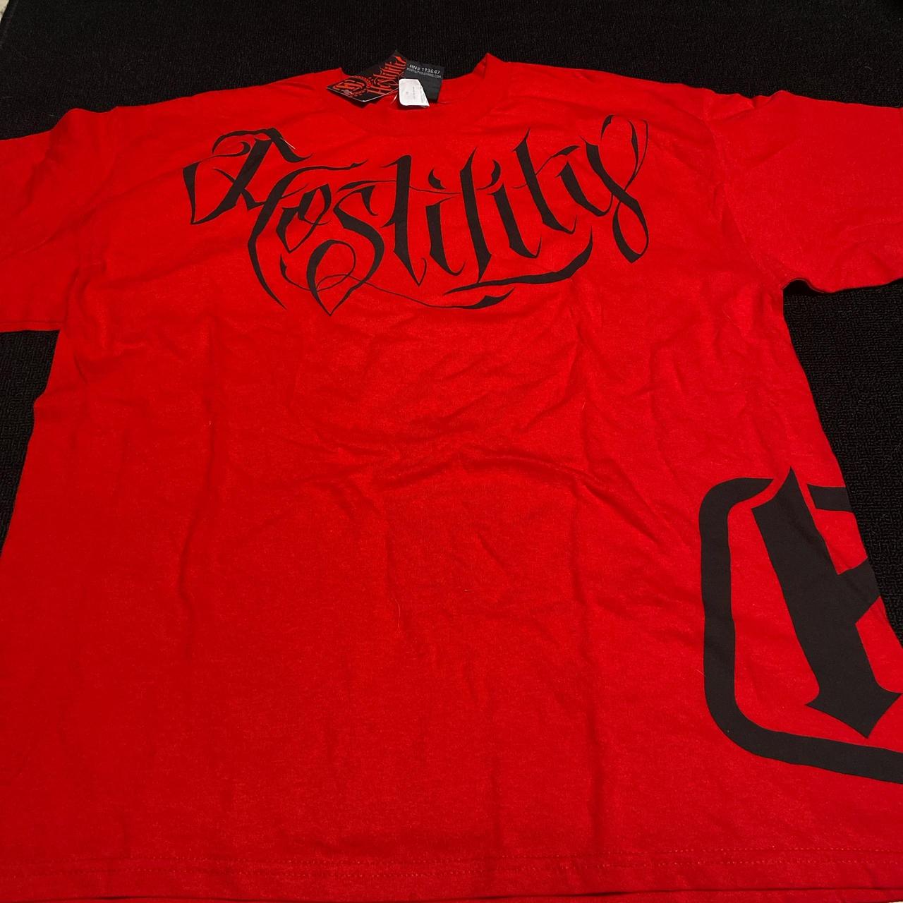 Y2k grunge Deadstock hostility logo shirt Good... | Depop