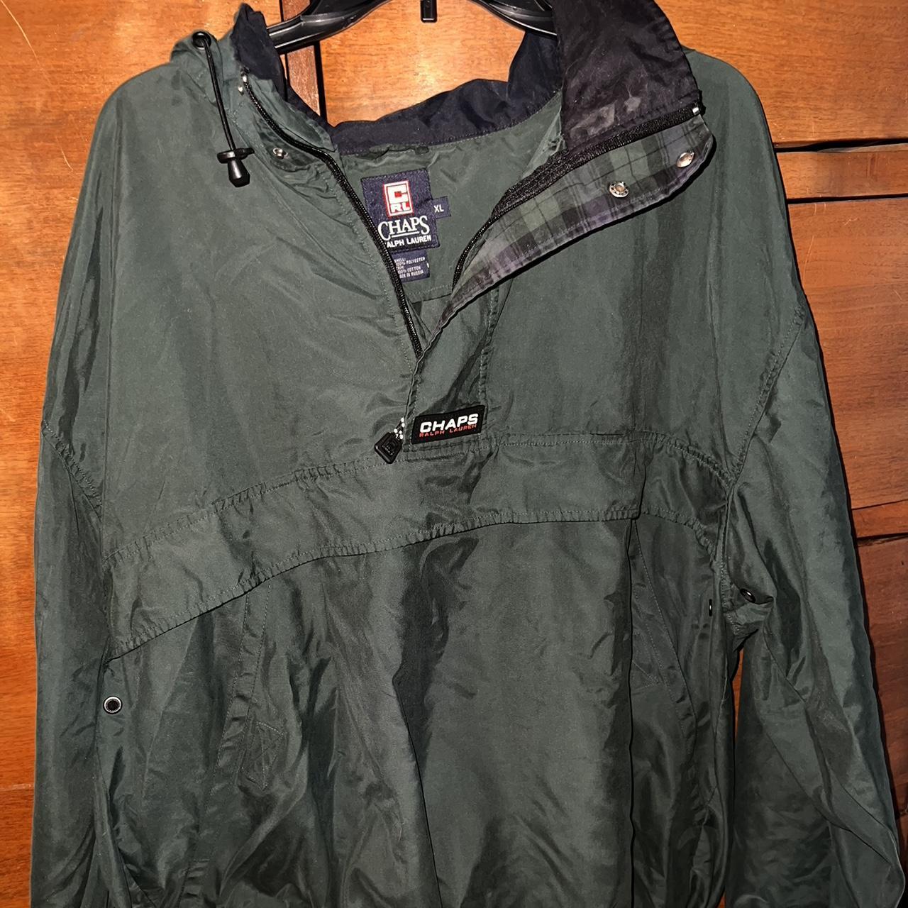 Ralph Lauren Chaps quarter zip windbreaker XL - Depop