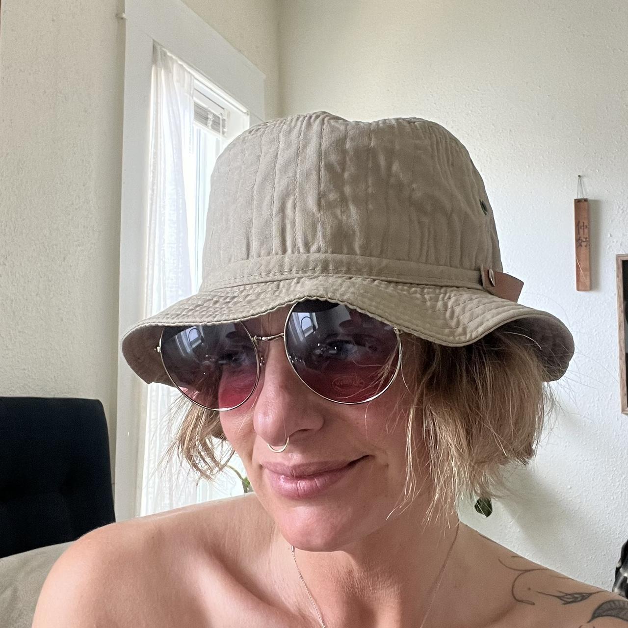 Tan Bucket Hat - Depop