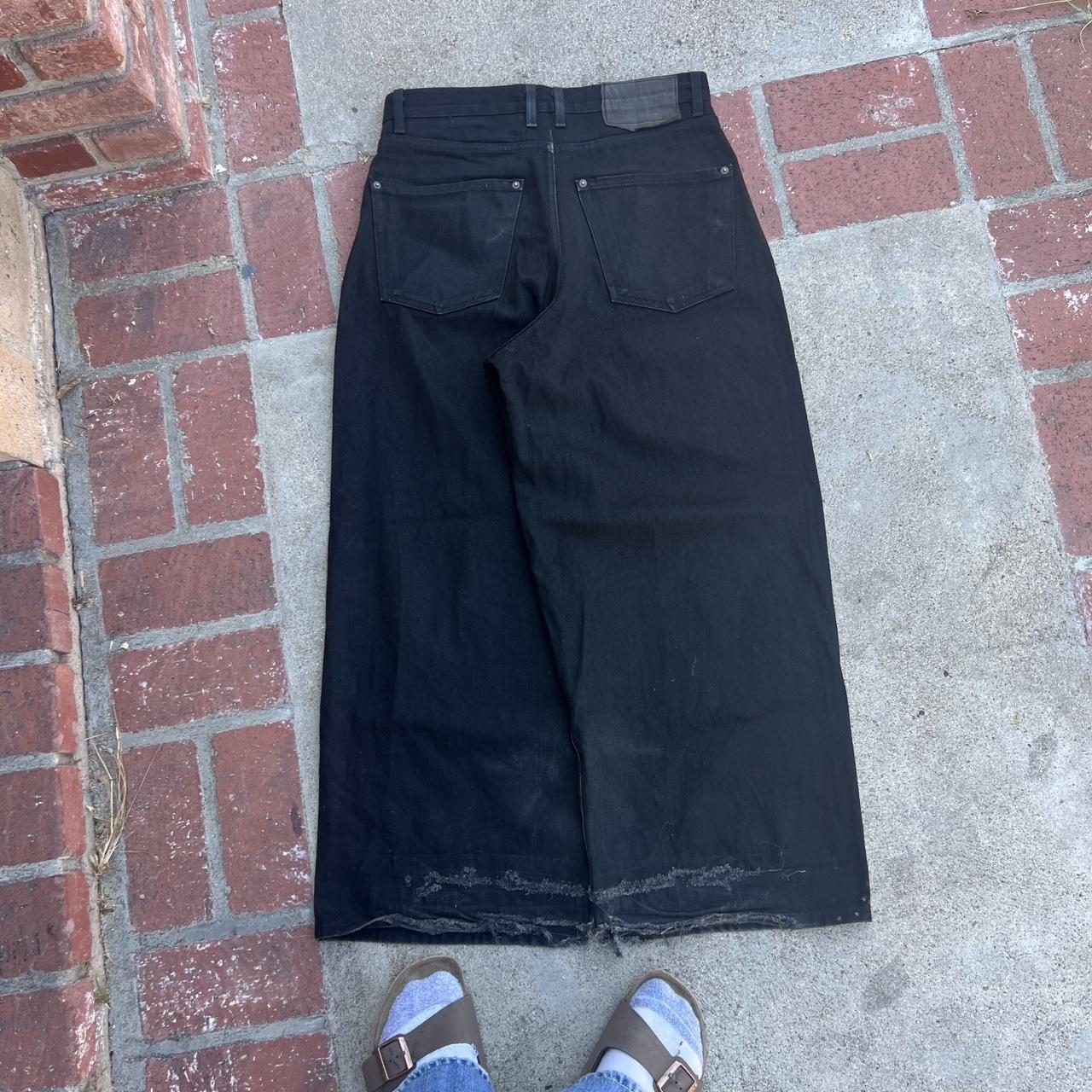 Ktwo studios jetblack black raw selvedge denim... | Depop